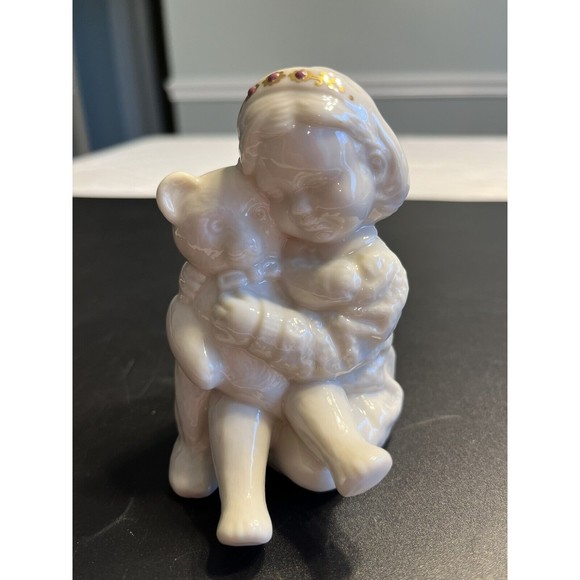 Lenox | Accents | Vintage 994 Lenox Jewel Collection Girl With Teddy ...
